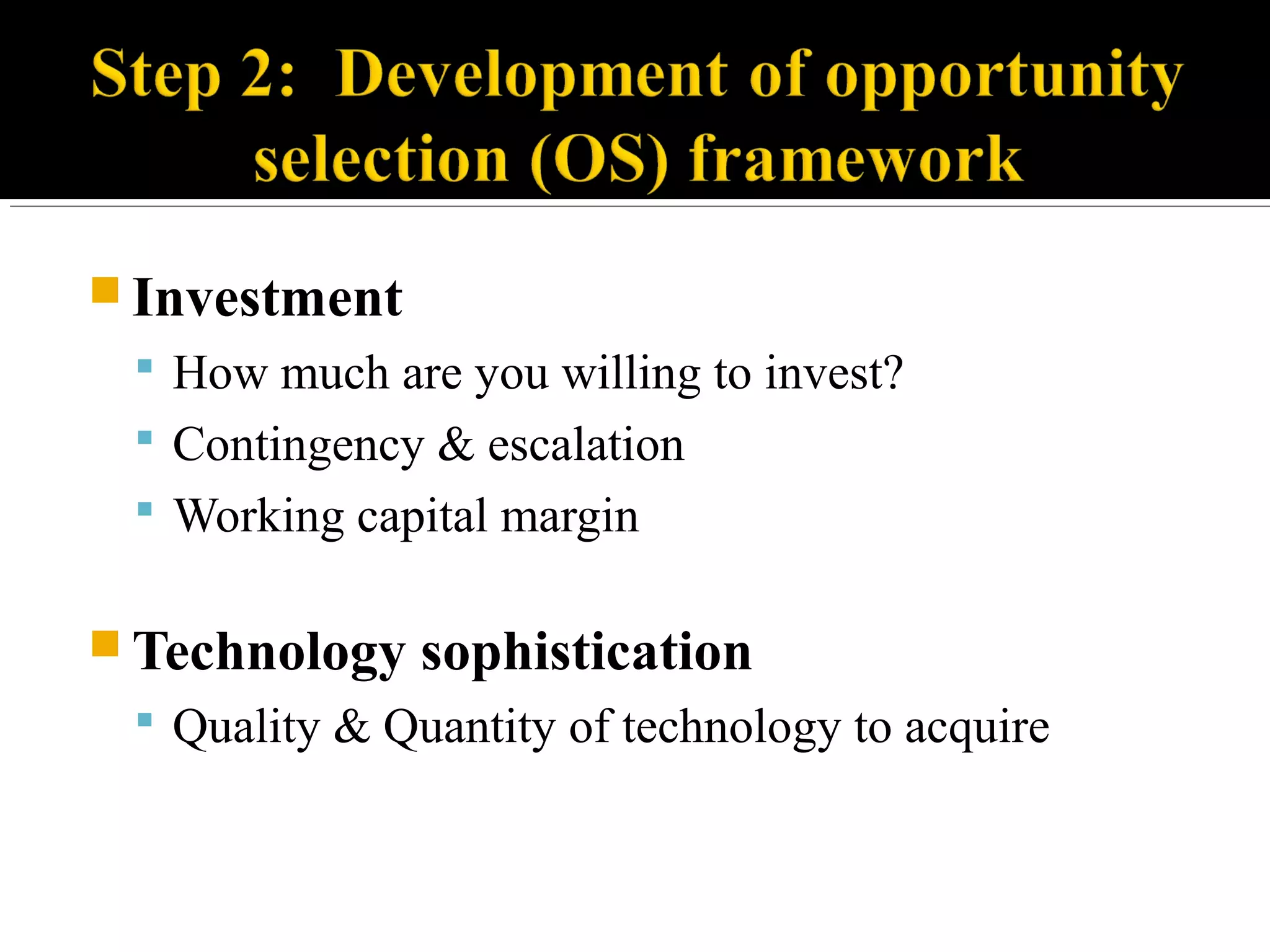 BUSINESS OPPORTUNITY AND SELECTION | PPT