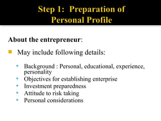 BUSINESS OPPORTUNITY AND SELECTION | PPT