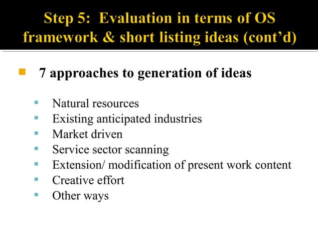 BUSINESS OPPORTUNITY AND SELECTION | PPT