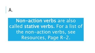 1.4 non action verbs | PPT