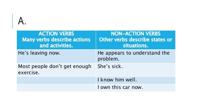 1.4 non action verbs