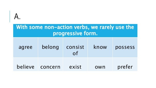 1.4 non action verbs