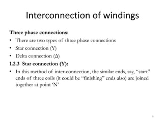 1.2 interconnection of windings | PPTX