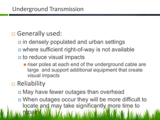 1.8 overhead vs underground system | PPTX