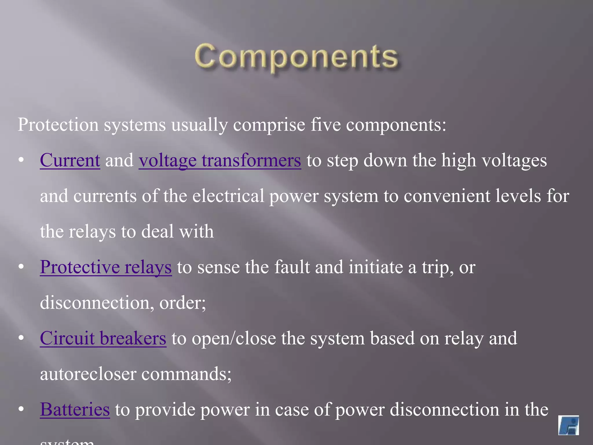 1.9 protection of power system | PPTX | Home Appliances | Home & Garden