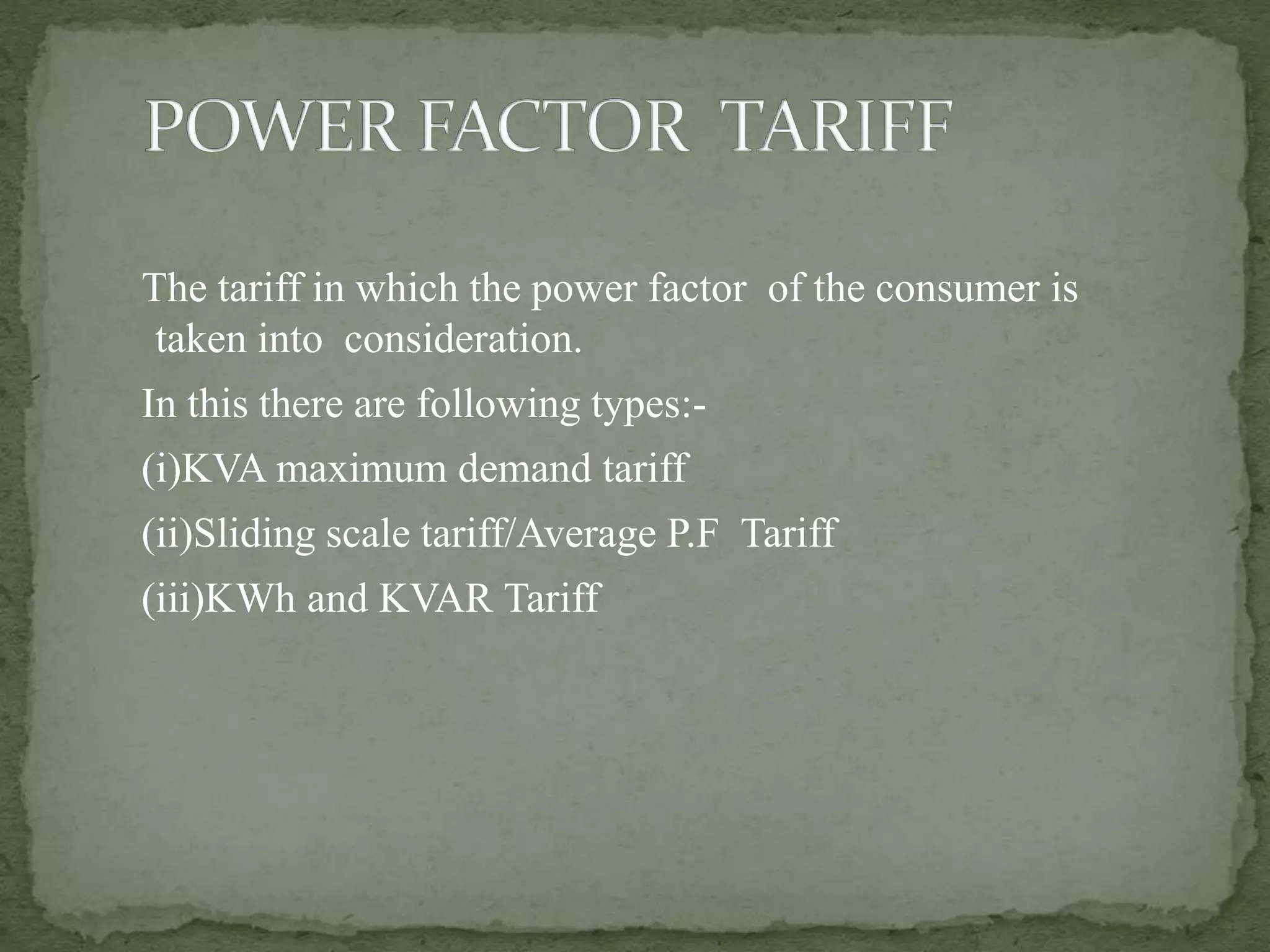 1.10 types of tariff | PPTX