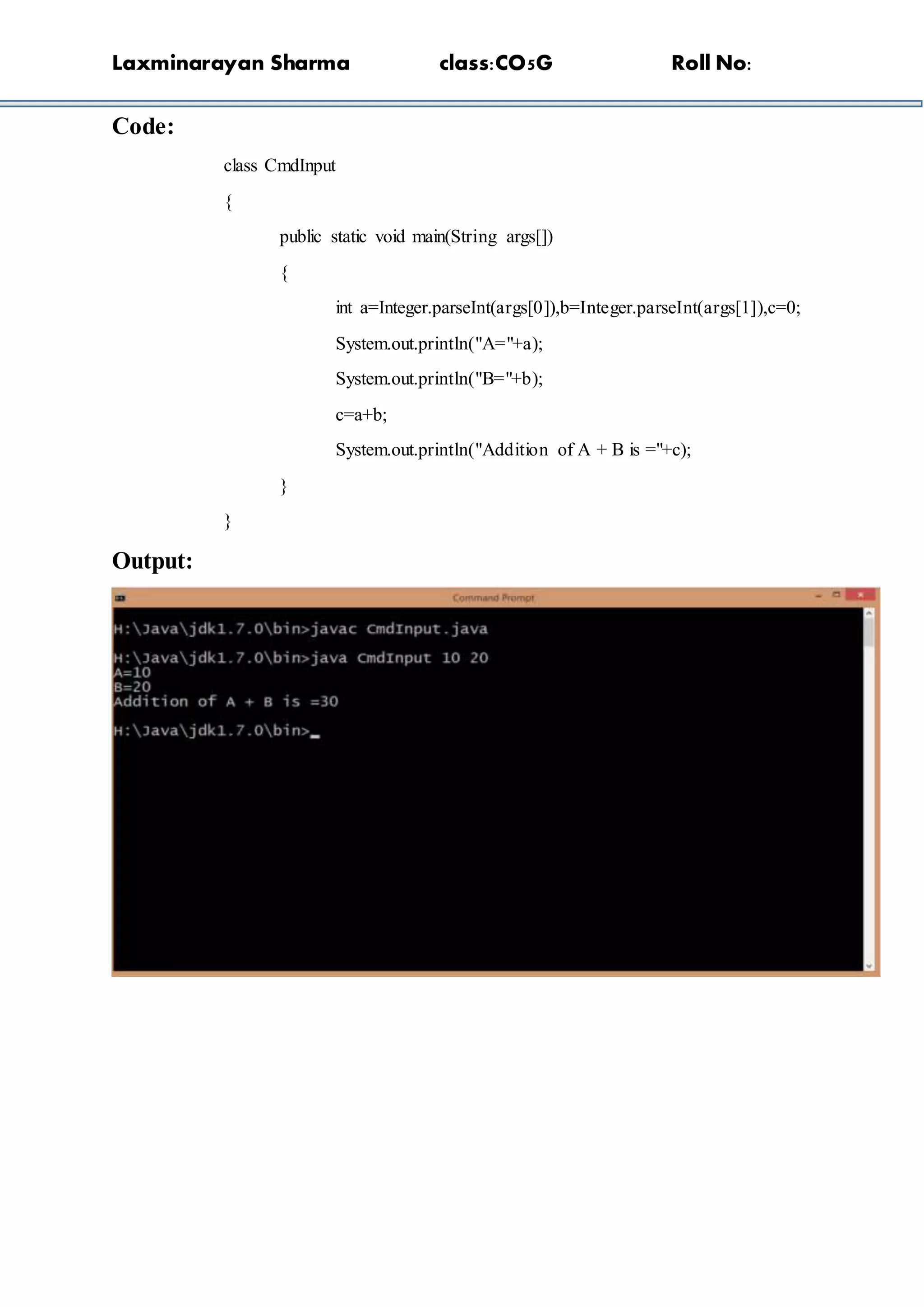 Introduction To Java Programming Addition Substraction Multiplication Division Pdf