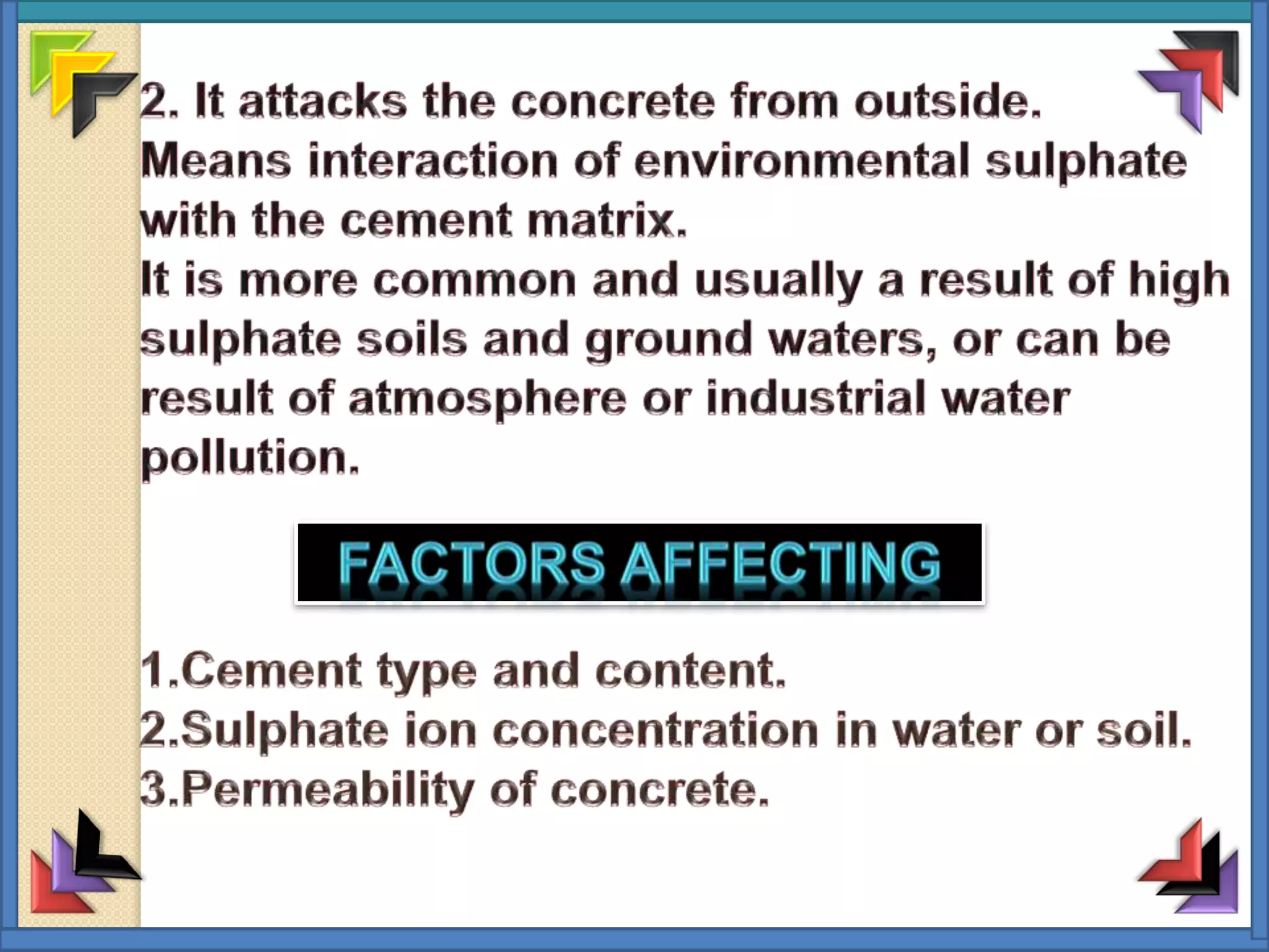 1.sulphate attack on concrete | PPTX