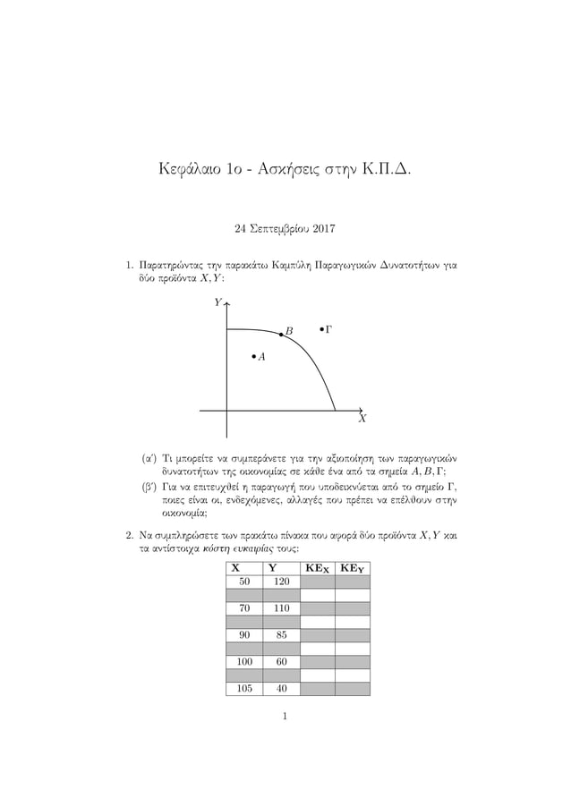 ΑΟΘ - Κεφάλαιο 1 - Ασκήσεις α' | PDF