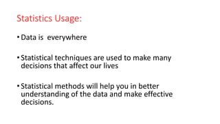 1.why study statistics. | PPT