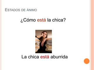 1A verbo estar emociones y lugares | PPTX