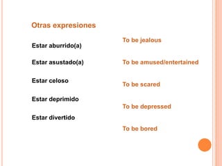 1A verbo estar emociones y lugares | PPTX