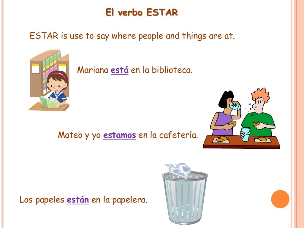 1A verbo estar emociones y lugares