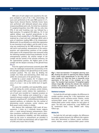 condylar position assessed by magnetic | PDF