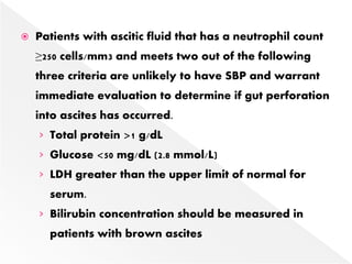 ASCITIC FLUID ANALYSIS | PPTX