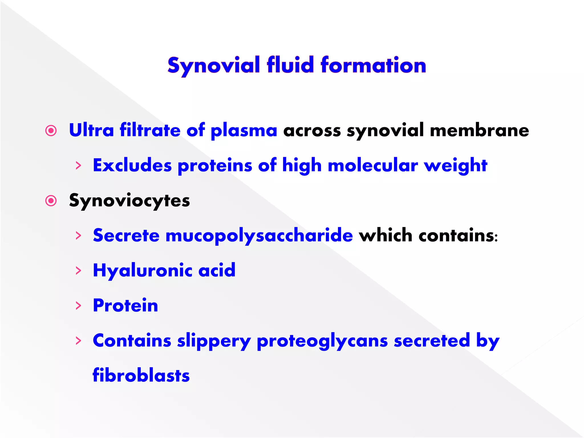 SYNOVIAL FLUID | PPTX
