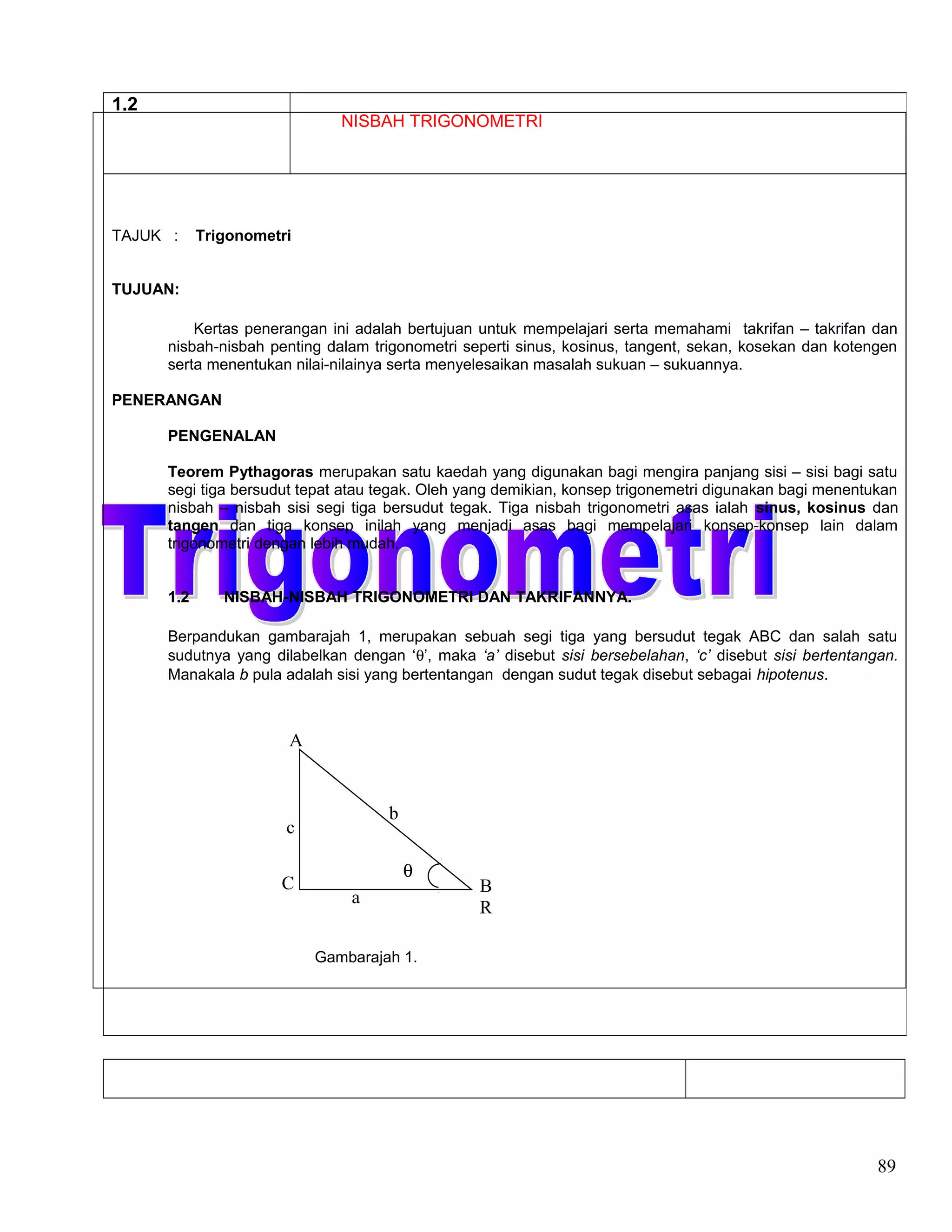 1.2 nisbah trigonometri | DOC