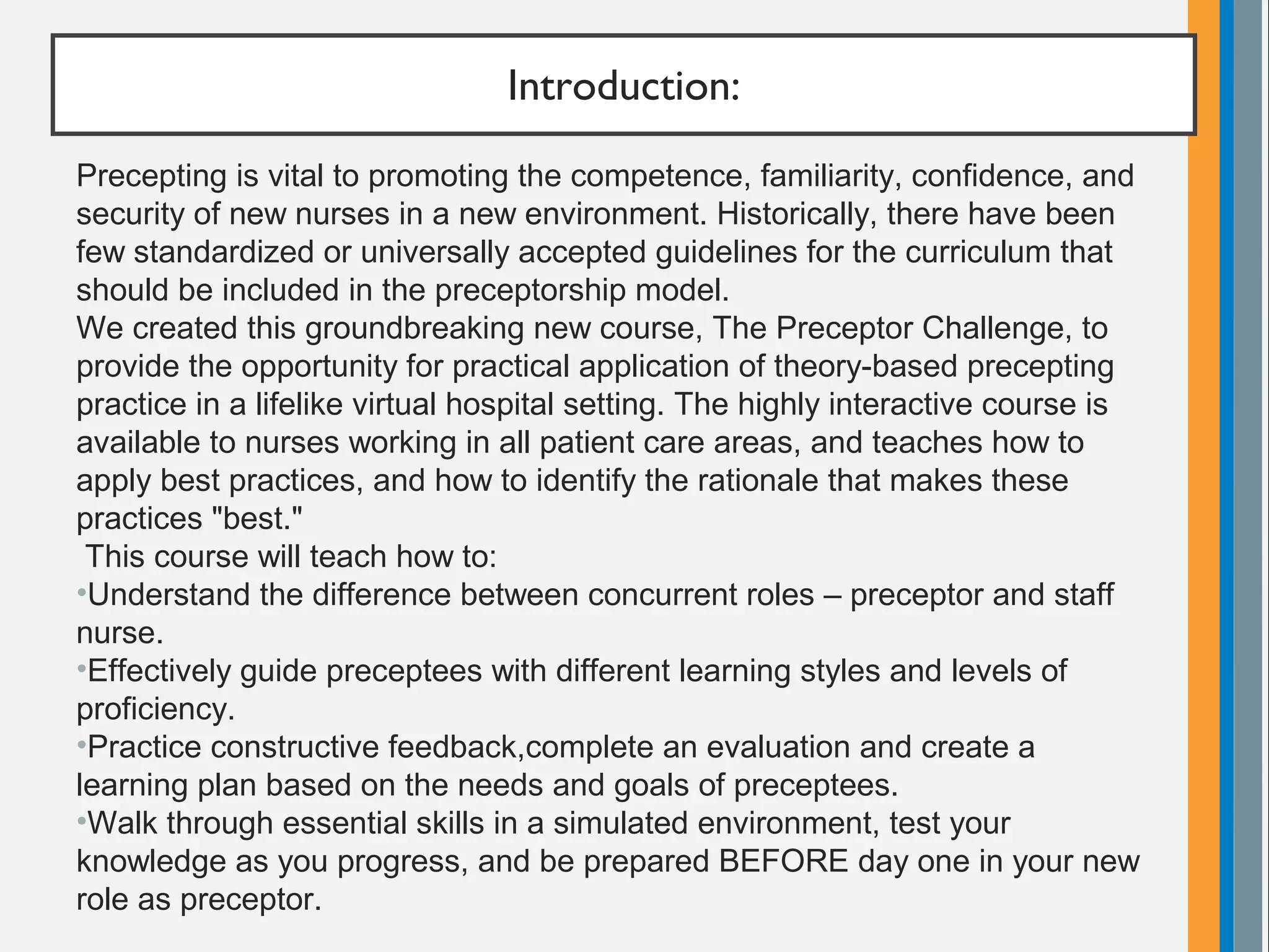 1. preceptorship overview | PPT