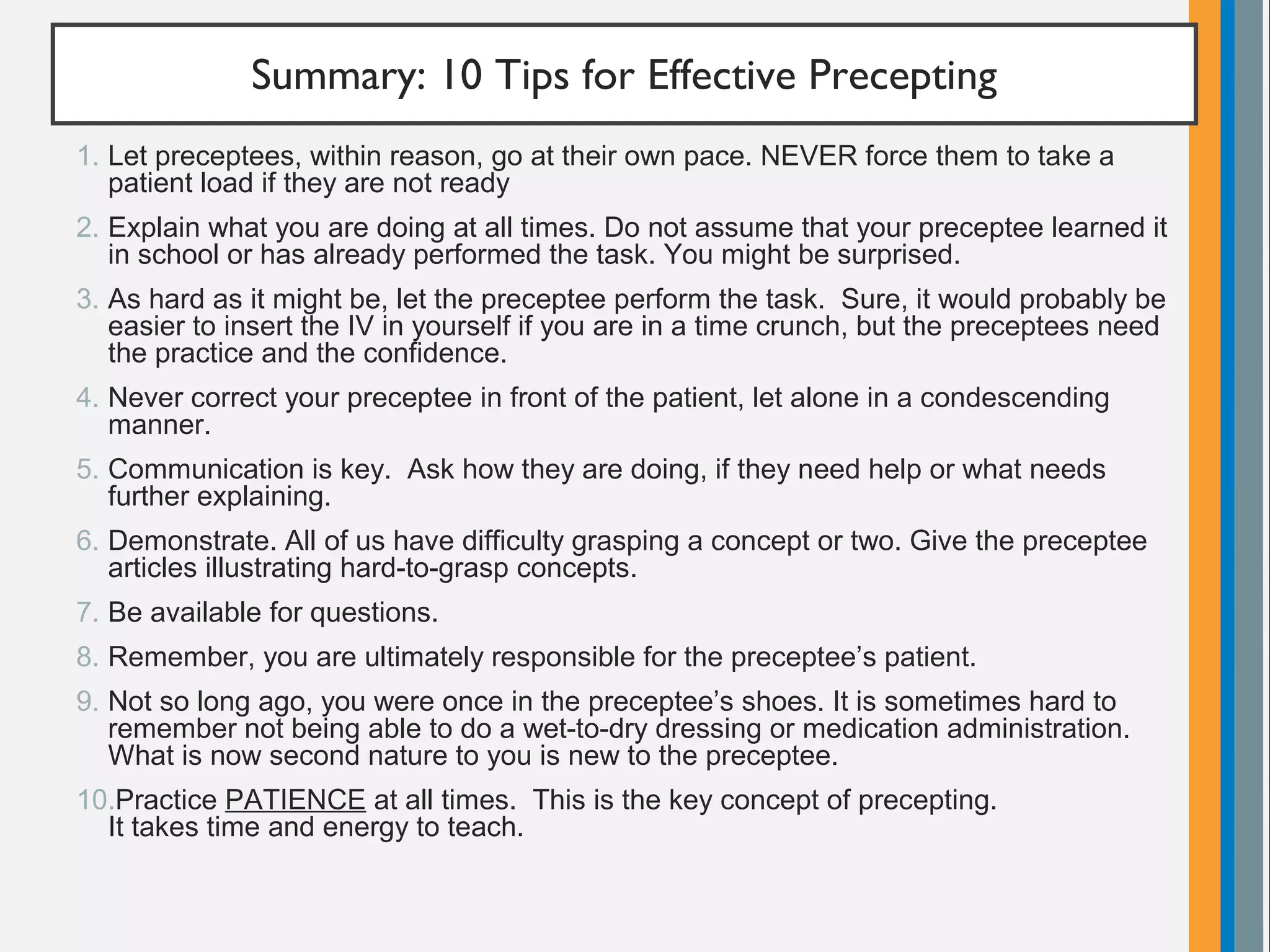 1. preceptorship overview | PPT