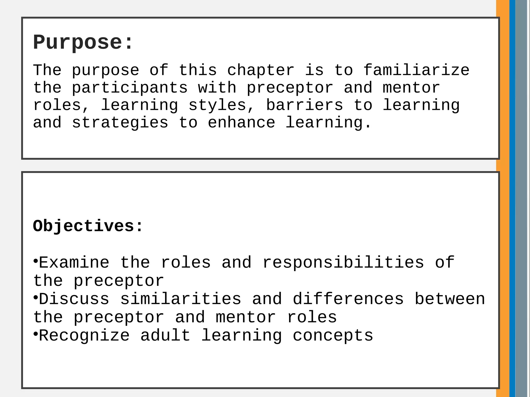1. preceptorship overview | PPT