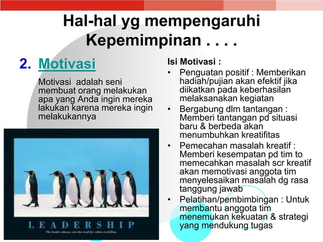 LEADERSHIP Concept_Materi Training "The Power of LEADERSHIP" | PDF