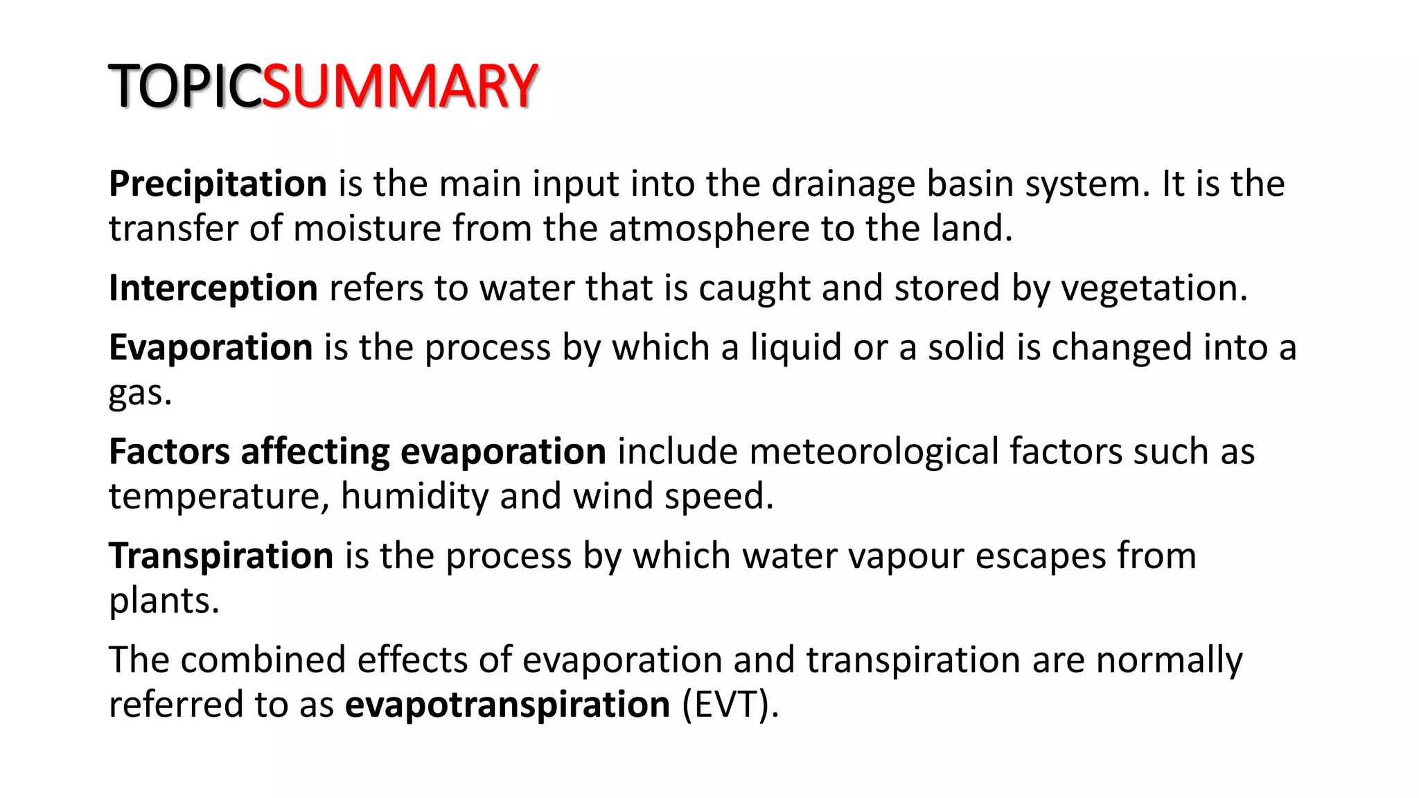 1.1 drainage basin system | PPTX
