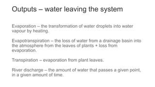 1.1 drainage basin system | PPTX