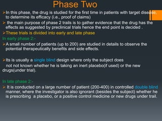 Preclinical studies, clinical trails and pharmacovigilance | PPTX