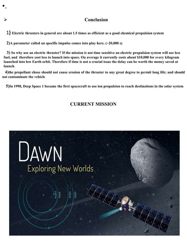 ion propulsion thruster engine | PPTX