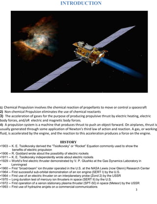 ion propulsion thruster engine | PPTX