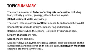 1.3 river channel processes | PPT
