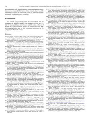 Stability of avocado paste carotenoids as affected by high hydrostatic ...