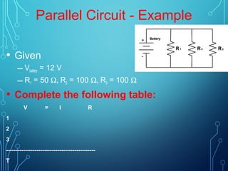 Series and Parallel Circuits | PPT