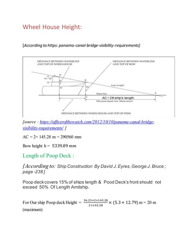 Determination of principal particulars of ship | DOCX