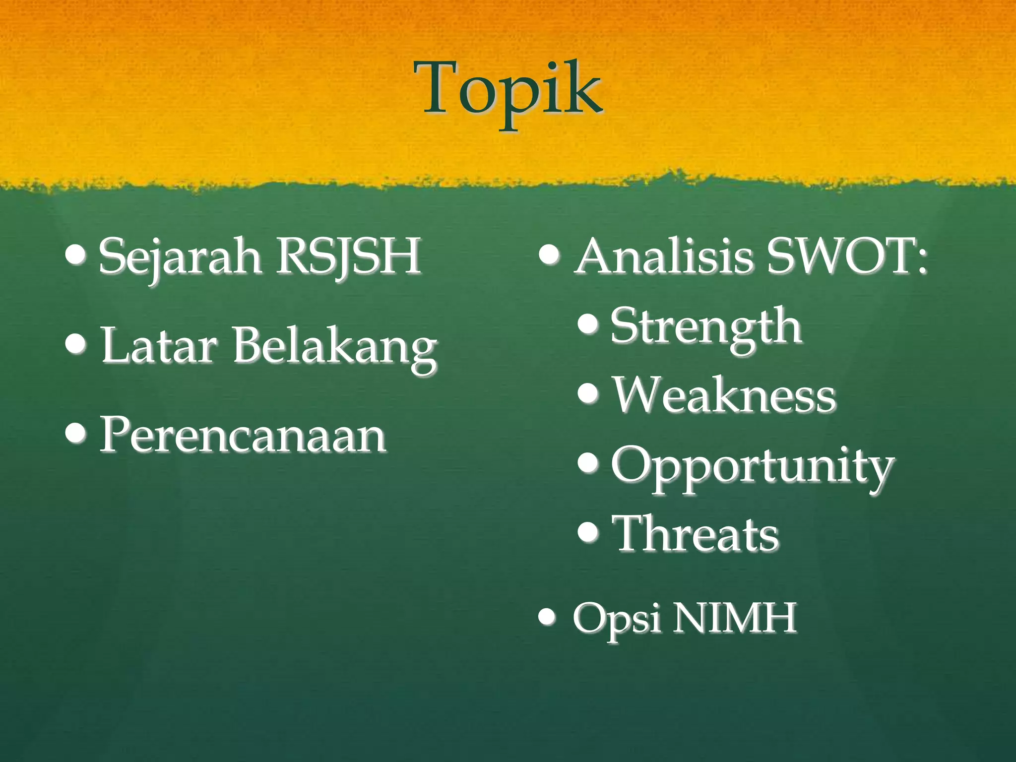 RS Jiwa Soeharto Heerdjan dan Implementasi National Institute of Mental ...
