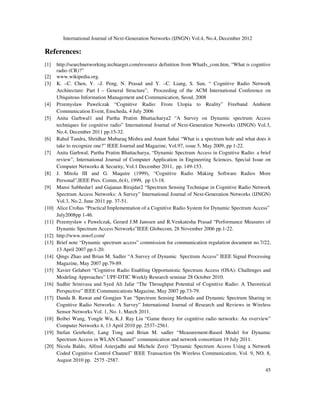 A SURVEY ON DYNAMIC SPECTRUM ACCESS TECHNIQUES IN COGNITIVE RADIO | PDF