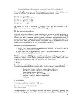 NETWORK PERFORMANCE EVALUATION WITH REAL TIME APPLICATION ENSURING QUALITY OF SERVICE WITH NS2 | PDF