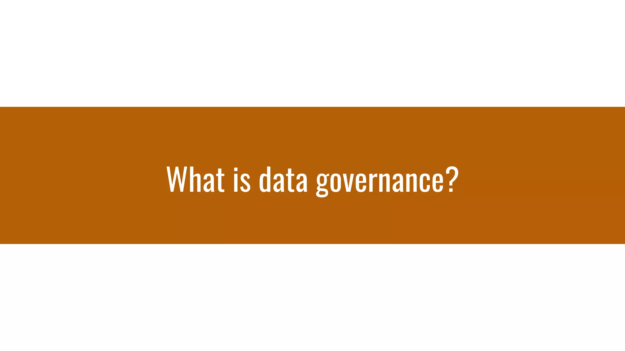 Jeffrey Ricker - "Big Data Governance" | PPT