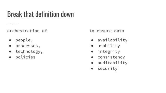 Jeffrey Ricker - "Big Data Governance" | PPT