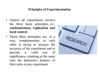 Design of experiments - Dr. Manu Melwin Joy - School of Management Studies, Cochin University of ...