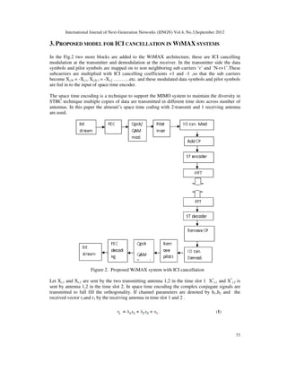 ESTIMATION AND COMPENSATION OF INTER CARRIER INTERFERENCE IN WIMAX PHYSICAL LAYER UNDER VARIOUS ...