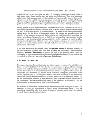 OPTIMIZATION OF QOS PARAMETERS IN COGNITIVE RADIO USING ADAPTIVE GENETIC ALGORITHM | PDF ...