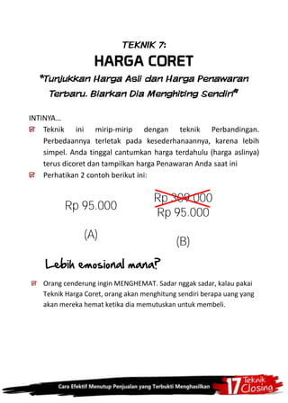 1. 17 teknik closing | PDF