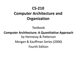 Computer Architechture and Organization | PPTX