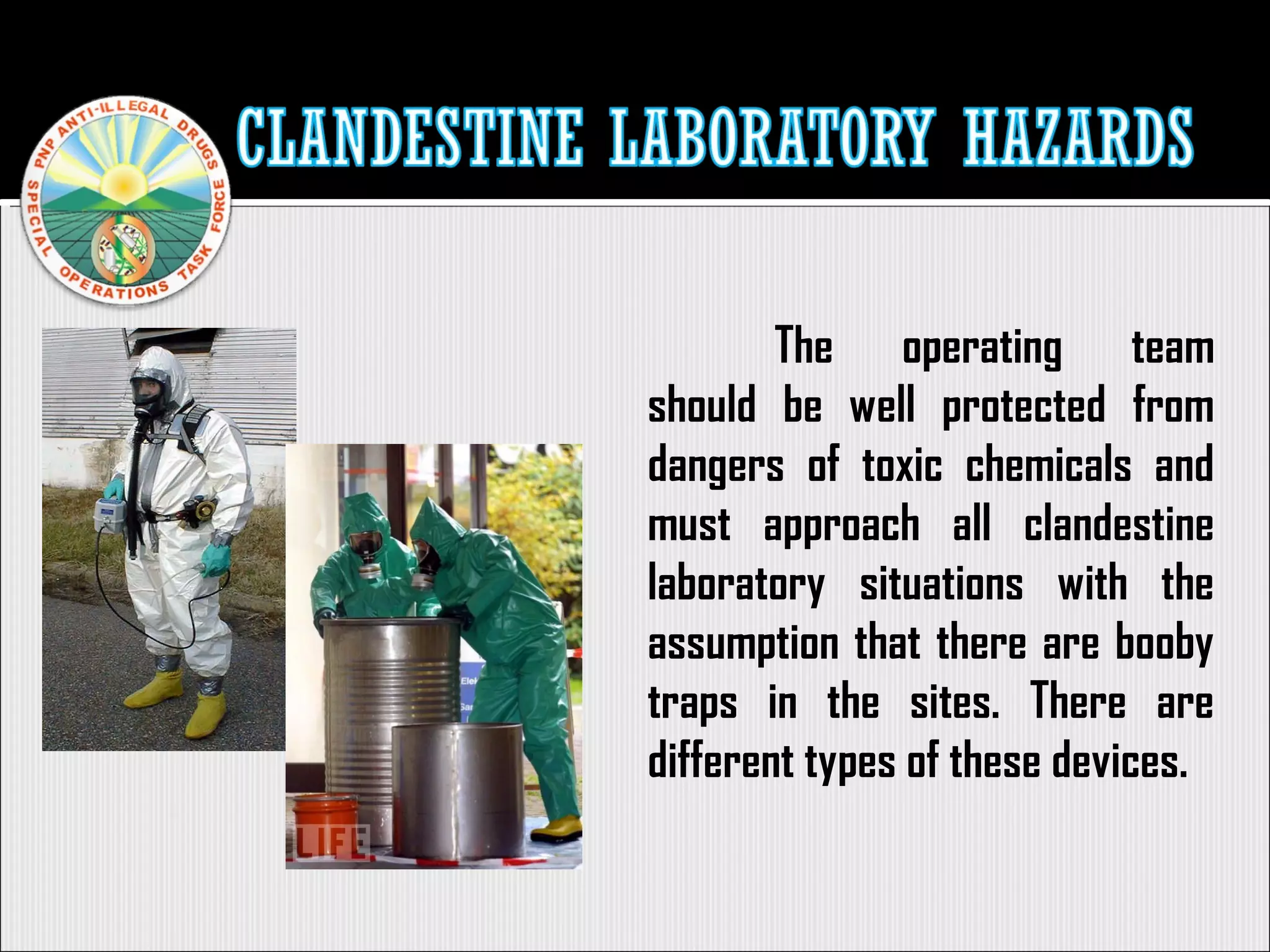 1. clandestine laboratory investigation | PPT