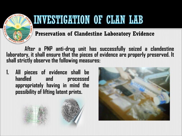 1. clandestine laboratory investigation | PPT