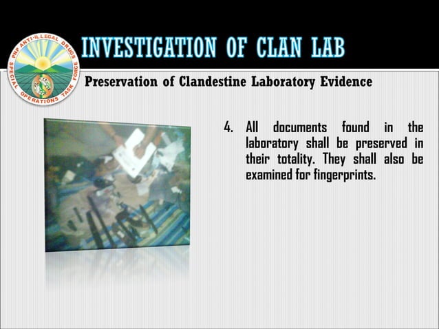 1. clandestine laboratory investigation | PPT