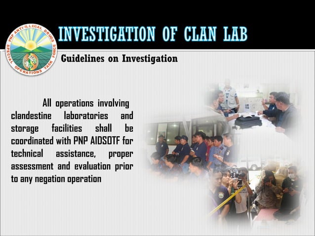 1. clandestine laboratory investigation | PPT