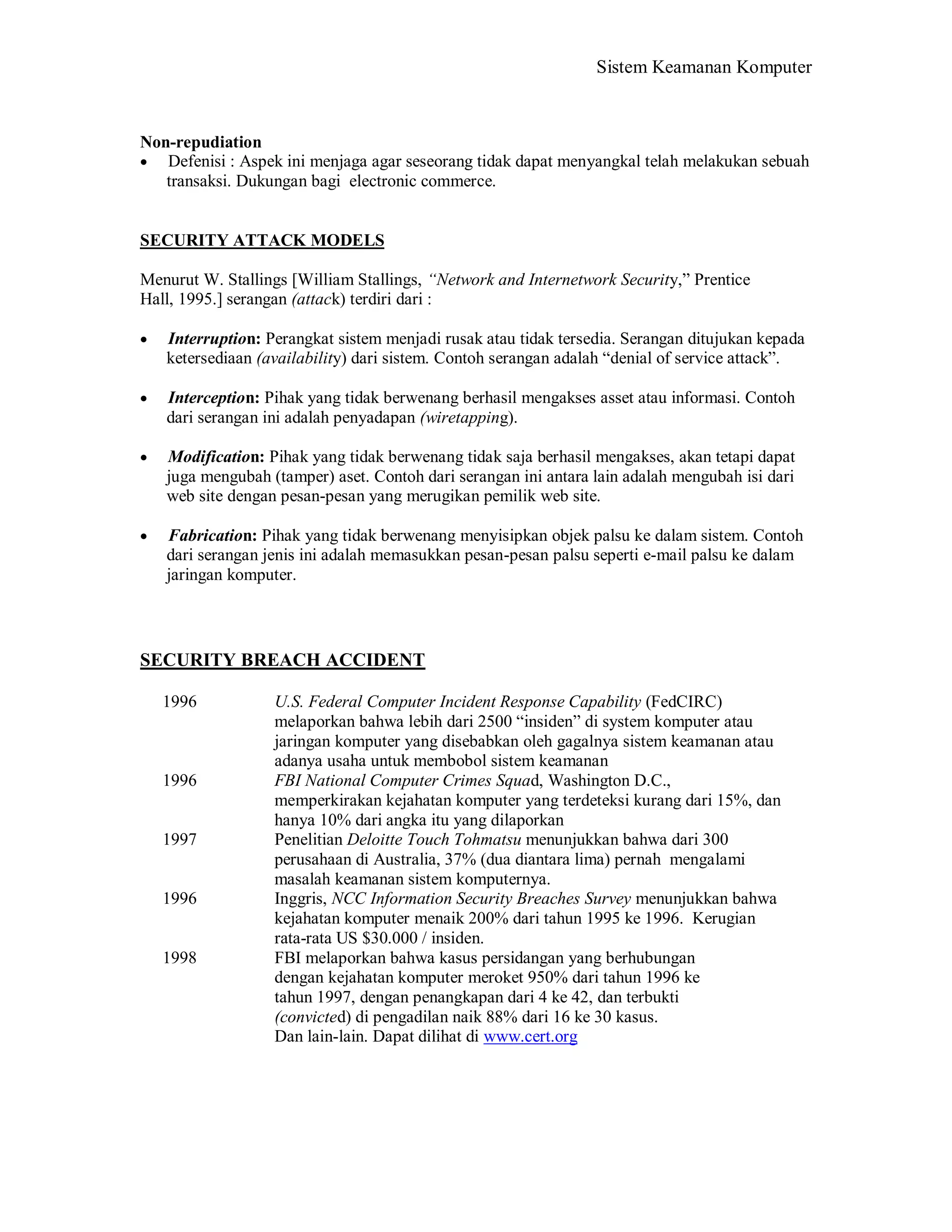 1. aspek keamanan data | PDF