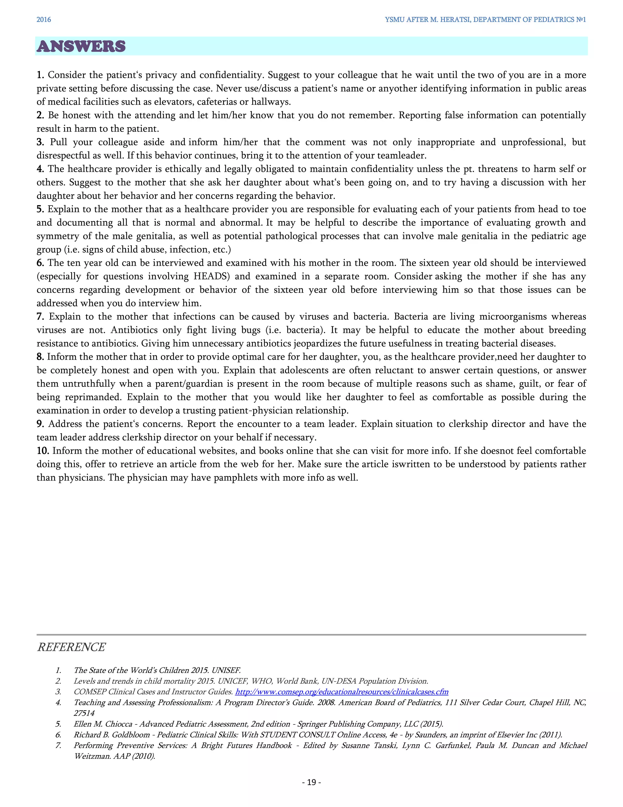 1. intro pediatrics 1 | PDF